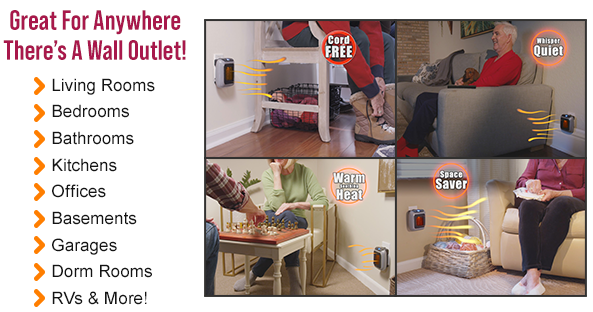 Handy Heater® Turbo Heat - The Compact & Cord Free Space Heater that ...